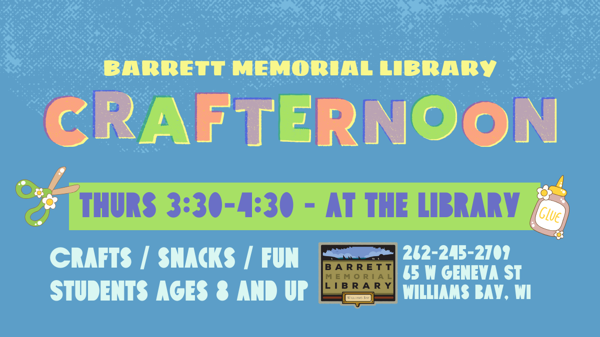Barrett Memorial Library | The Library for Williams Bay Wisconsin on ...
